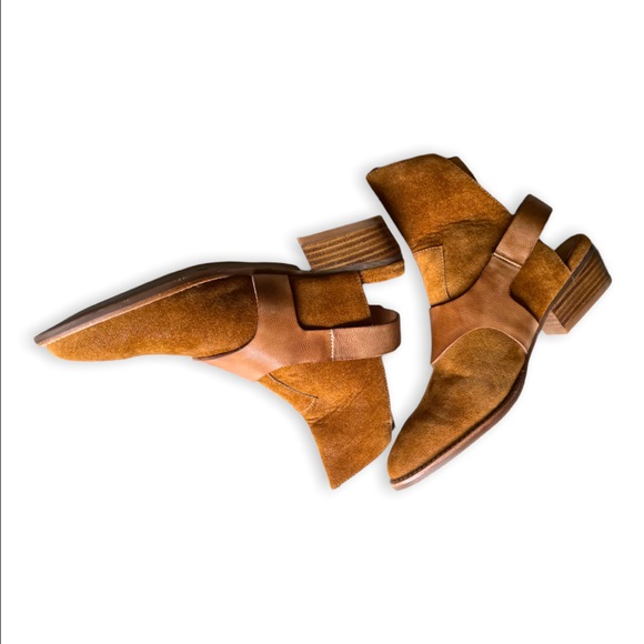 Antelope | Shoes | Antelope Bootie Suede Slingback Ankle Boots Camel ...